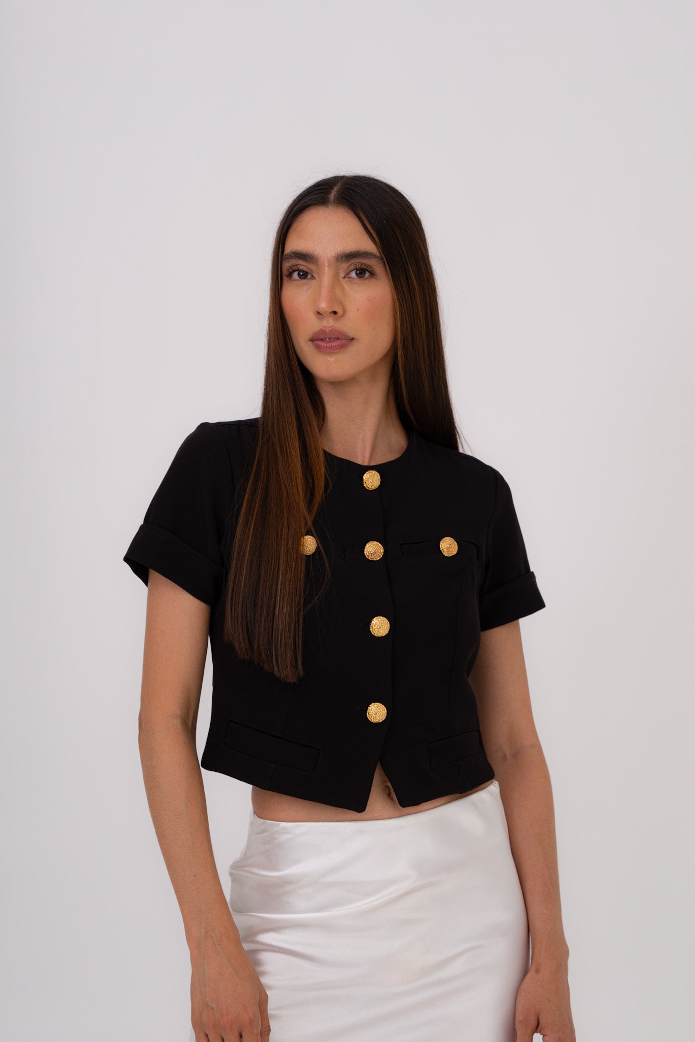 Blusa Marquesa negra – BOHOR